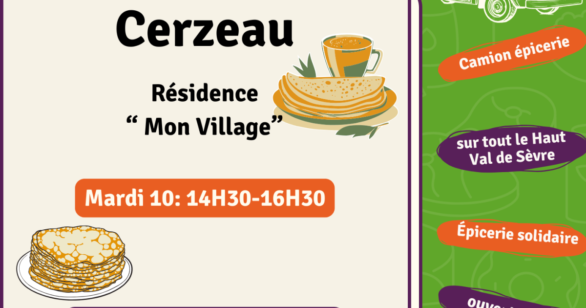 Epicerie du Val : tournée de février Cerzeau - Deux-Sèvres Tourisme