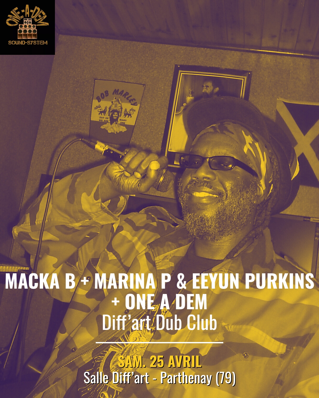 Concert de Macka B + Marina P & Eeyun Purkins + One A Dem // Diff'art ...